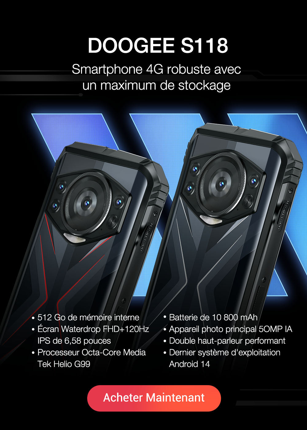 Doogee France | Smartphone Durci | Tablettes | Accessoires